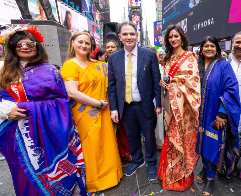 Saree Goes Global: Celebrating cultural diversity in the heart of Times ...