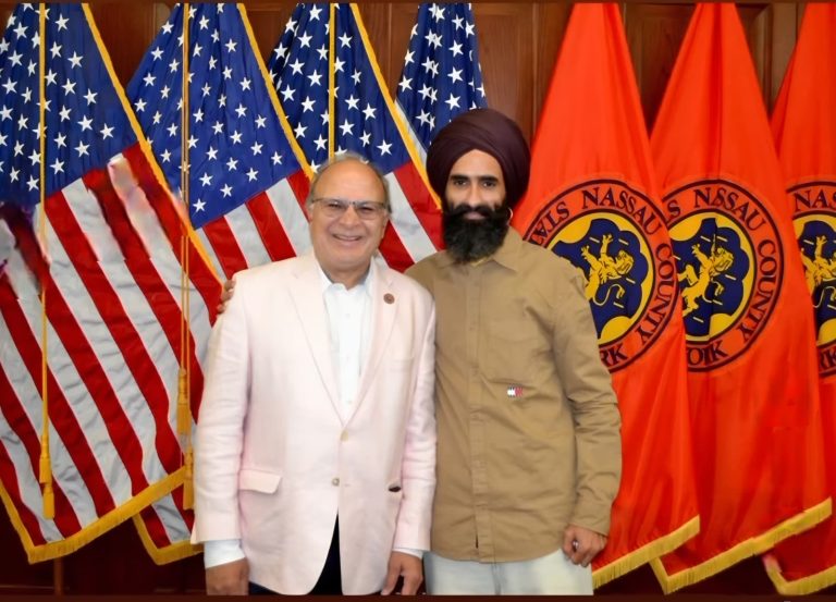 Nassau County Executive Bruce Blakeman honors legendary Punjabi singer ...