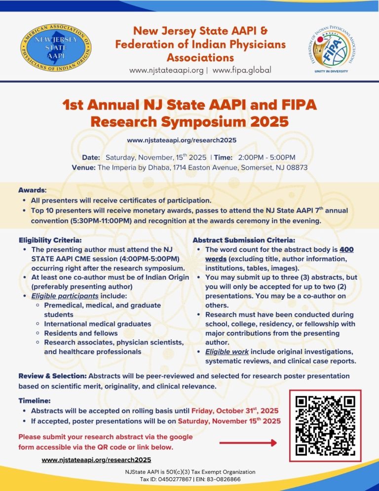 FIPA and NJ State AAPI to organize research symposium for next ...